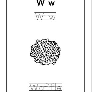 Eating Through the Abcs | Printable Food-themed Alphabet Workbook for ...