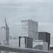 Art Print of a Pencil Drawing of the Manhattan Skyline With Twin Towers ...