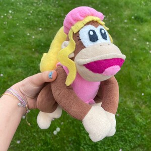 Dixie Kong Handmade Mario Monkey Plush Stuffed Animal Custom - Etsy