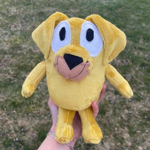 Pat Lucky and Chucky's Dad From Bluey Handmade Plush Stuffed Animal Dog ...