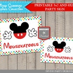 INSTANT DOWNLOAD Printable Mouse Clubhouse 5x7 and 8x10 | Etsy