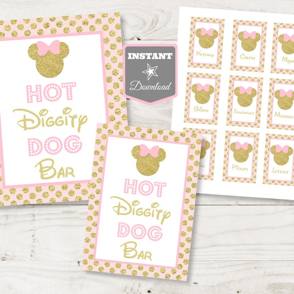 Hot Diggity Dog Bar Signs - Etsy