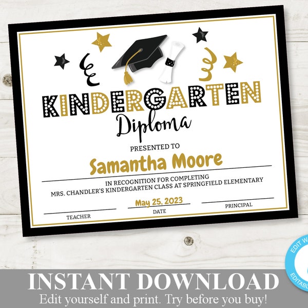 Kindergarten Graduation - Etsy