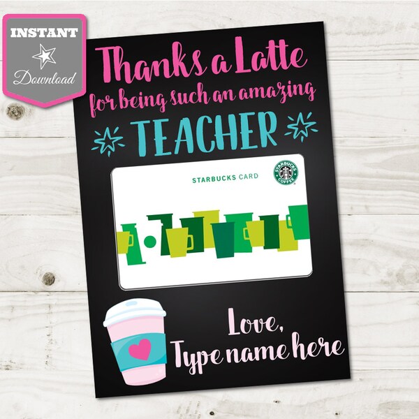 Thanks a Latte - Etsy