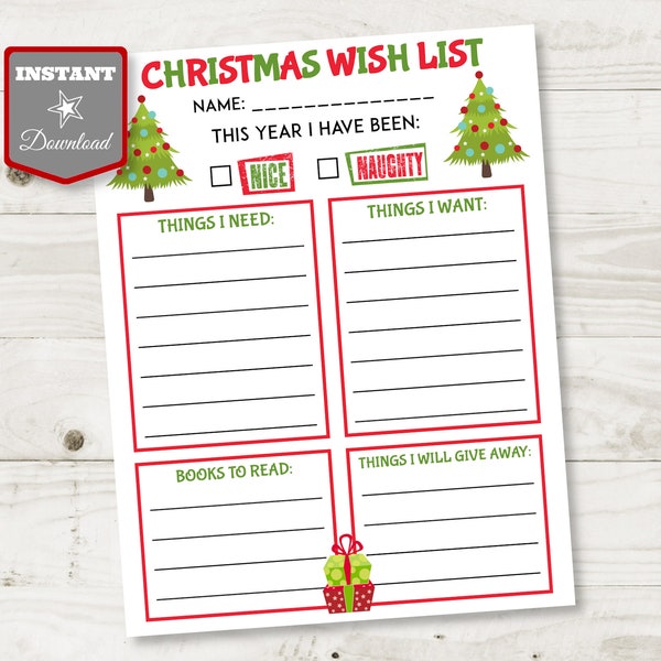 Christmas Wish List - Etsy