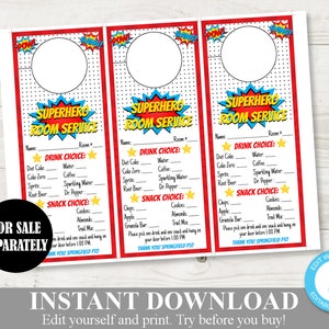 INSTANT DOWNLOAD Editable 8.5x11 Superhero Teacher Appreciation Week ...