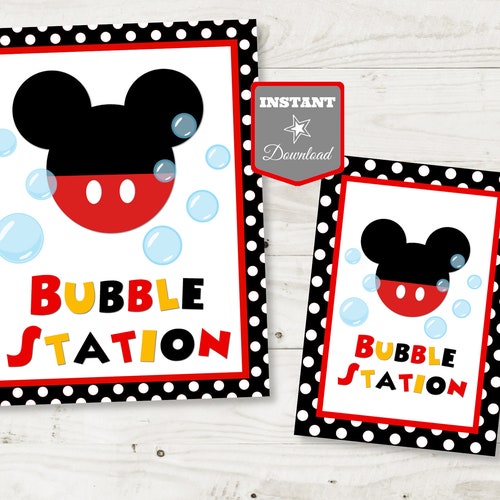 INSTANT DOWNLOAD Printable Classic Mouse Large 8x10 Sign - Etsy