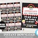 INSTANT DOWNLOAD Editable 5x7 and 8x10 Movie Themed Editable Sign ...
