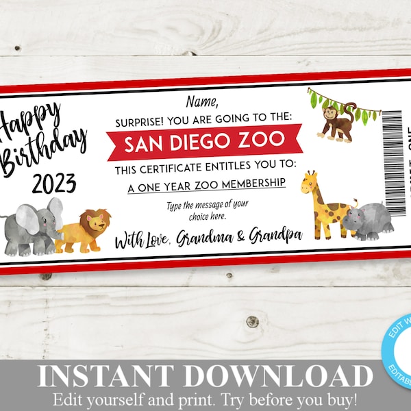 Zoo Birthday Party - Etsy