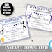 INSTANT DOWNLOAD Printable Gymnastics 8.5x11 Certificate / Award ...