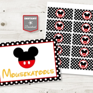 INSTANT DOWNLOAD Classic Mouse Printable 4x6 Mousekatools Sign and ...