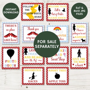 Oz Inspired Printable Editable Hang Tags, Type Any Text, Favor Tags ...
