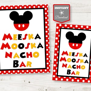 INSTANT DOWNLOAD Printable Classic Mouse 5x7 and 8x10 Meeska | Etsy