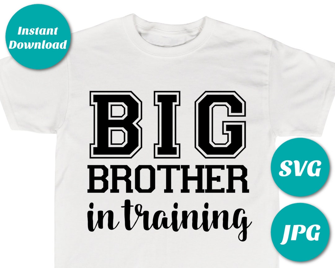 INSTANT DOWNLOAD Big Brother in Training Printable Iron on Transfer ...