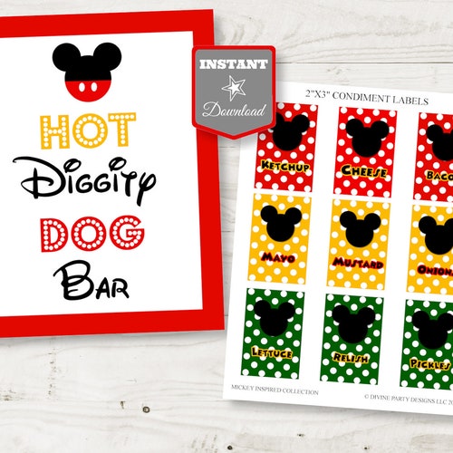 INSTANT DOWNLOAD Printable Classic Mouse Large 8x10 Sign | Etsy