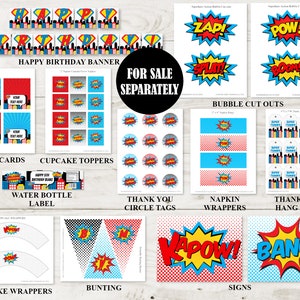 INSTANT DOWNLOAD Superhero Printable Headquarters Sign 8x10 Sign ...