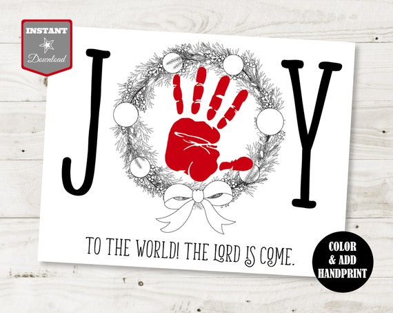 INSTANT DOWNLOAD Printable 8.5x11 Joy to the World Coloring Page and ...