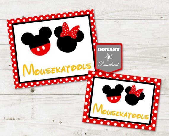 Mousekatools Printable Labels