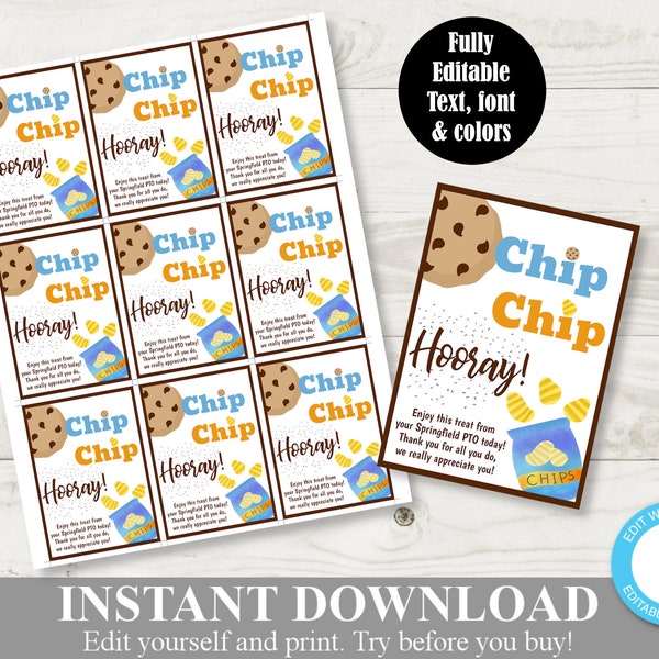 Chip Chip Hooray - Etsy
