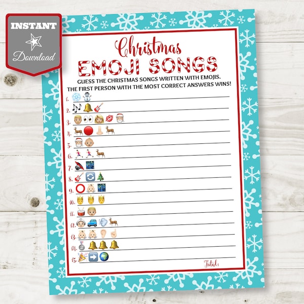 Emoji Christmas Songs - Etsy