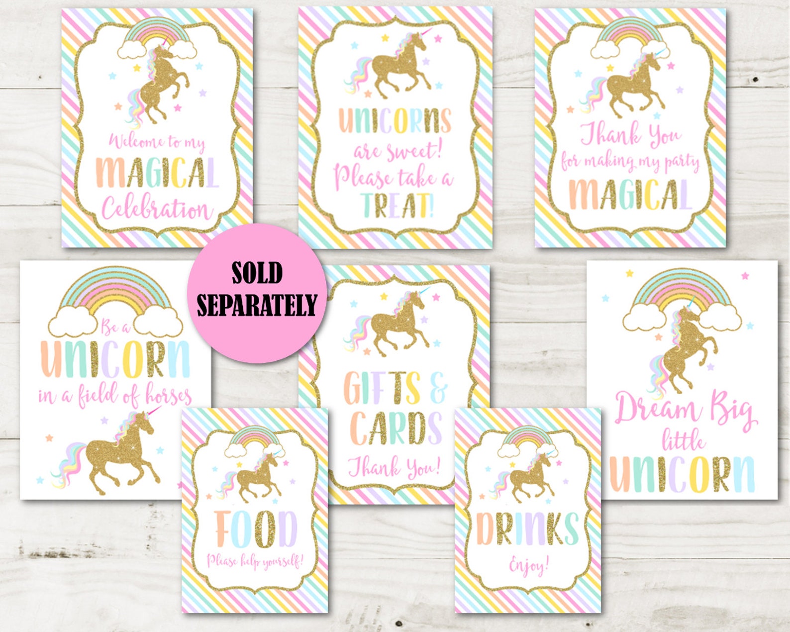 INSTANT DOWNLOAD Printable Unicorn 8x10 What's Your Unicorn Name ...