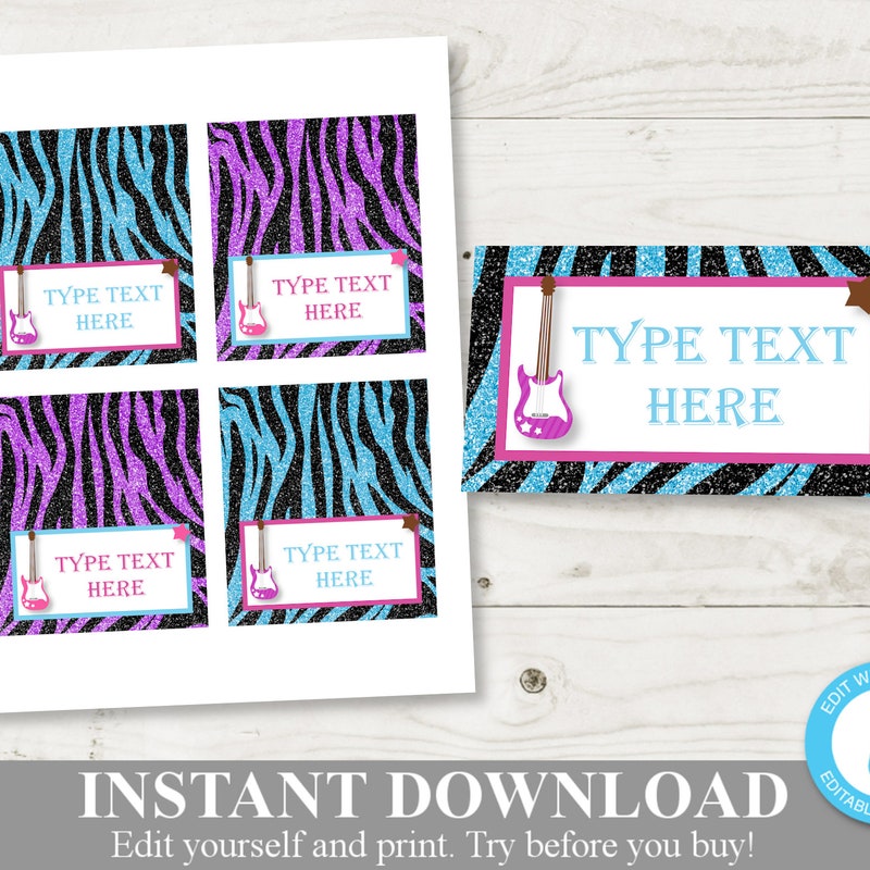 Rock Place Card - Etsy