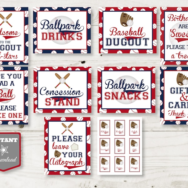 Baseball Theme Party - Etsy
