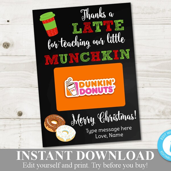 Thanks a Latte - Etsy