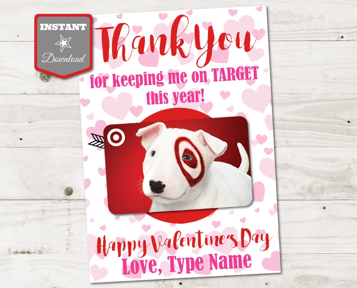 INSTANT DOWNLOAD Printable Valentine's Day 5x7 Thank You for Keeping Me ...
