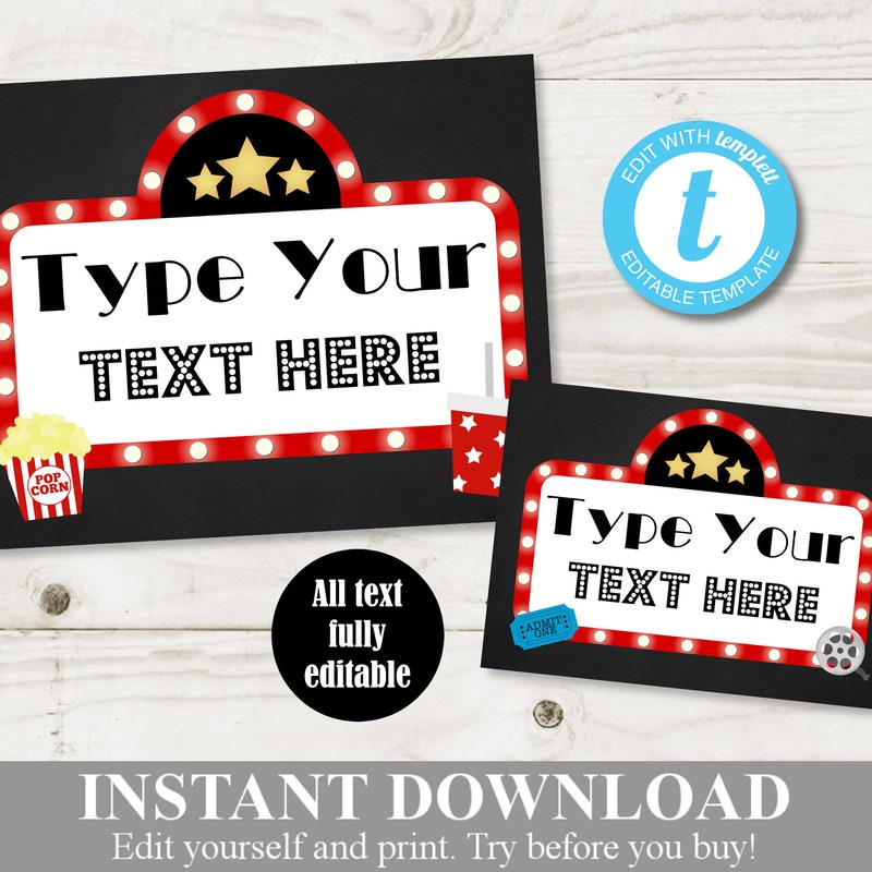 Now Showing Sign - Etsy