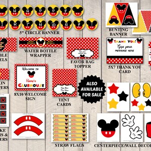 INSTANT DOWNLOAD Mouse Happy Birthday Party Banner / Printable - Etsy