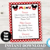Mickey Mouse Clubhouse, Menu Template, Menu Card, Mickey Mouse Party ...