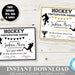 INSTANT DOWNLOAD Printable Hockey 8.5x11 Certificate / Award / Sport ...