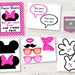 INSTANT DOWNLOAD Hot Pink Mouse Printable Party Photo Booth - Etsy