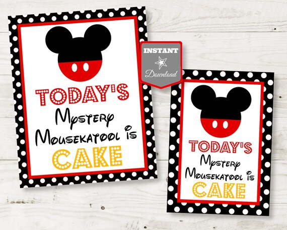 INSTANT DOWNLOAD Classic Mouse Printable 5x7 and 8x10 Today's ...