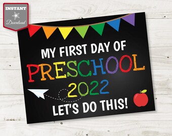 First Day of School Sign - Etsy