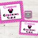 INSTANT DOWNLOAD Hot Pink Mouse 5x7 and 8x10 Clubhouse Coloring Table ...