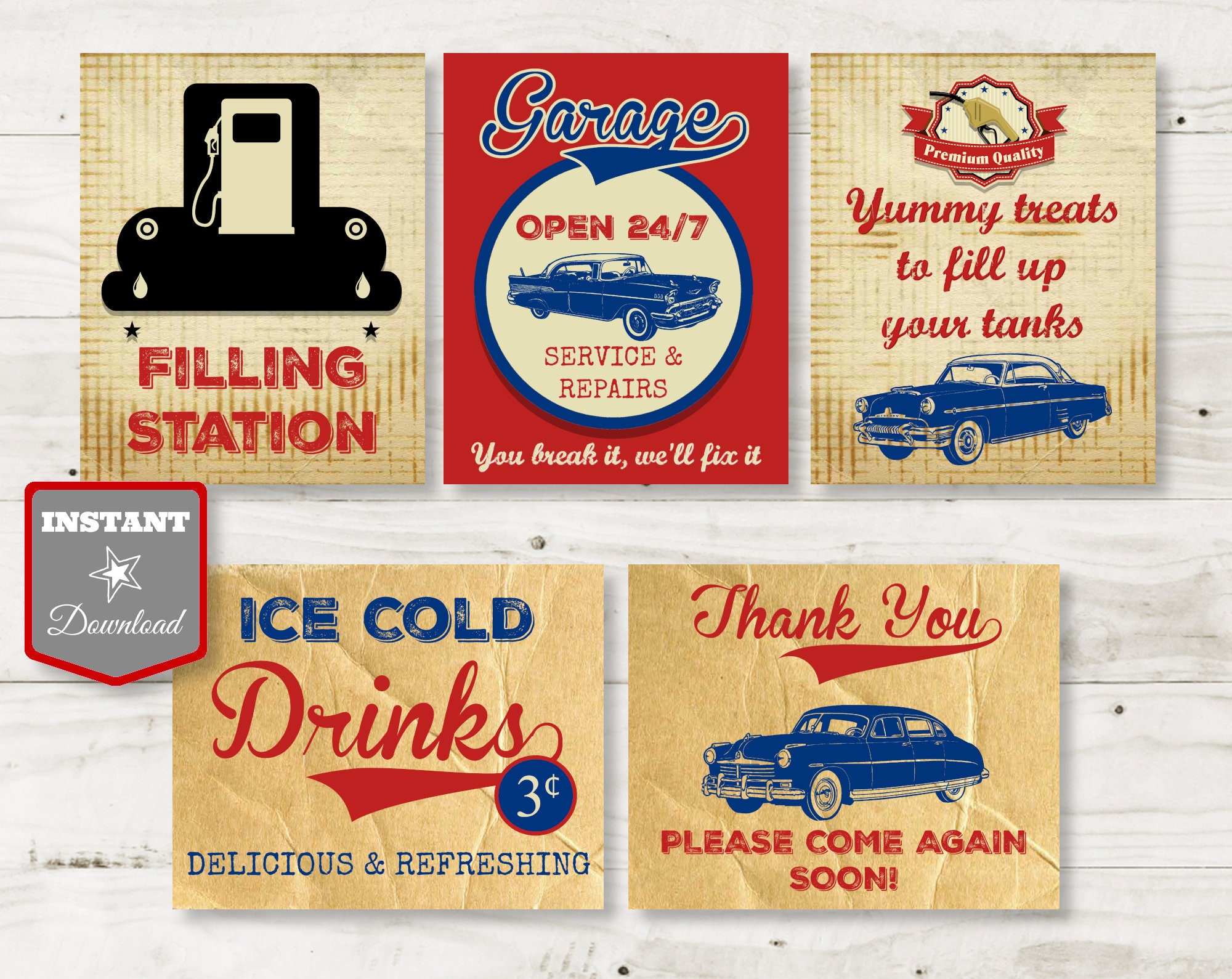 Antique Car Signs