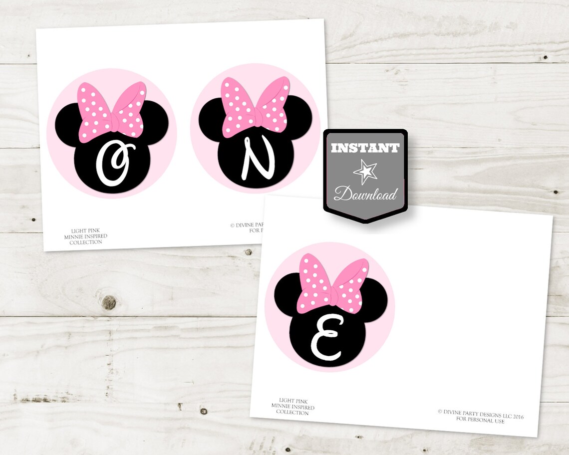 INSTANT DOWNLOAD Light Pink Mouse Printable 5 ONE - Etsy