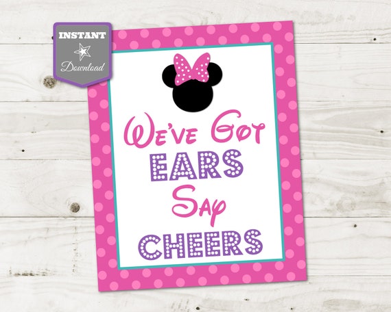 INSTANT DOWNLOAD Mouse Bowtique Printable 8x10 We've Got Ears Say ...