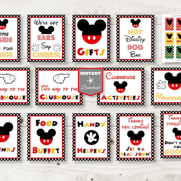 Mickey Mouse Sign - Etsy UK