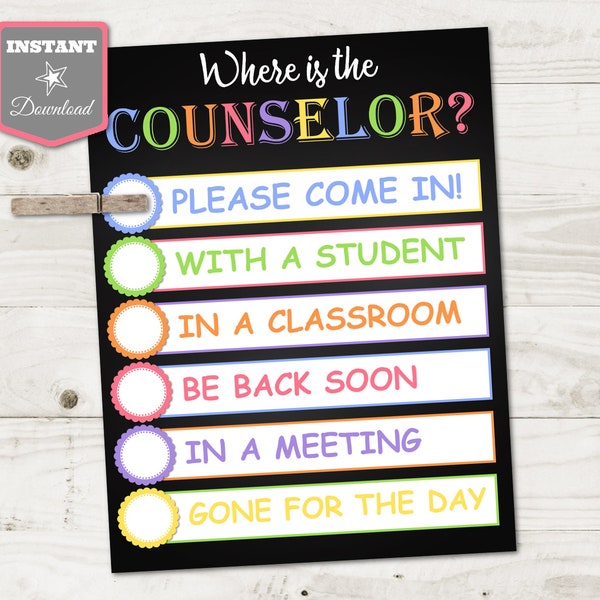 Where is the Counselor Sign - Etsy