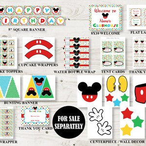 INSTANT DOWNLOAD Printable Mouse Clubhouse 5x7 & 8x10 Today's Mystery ...