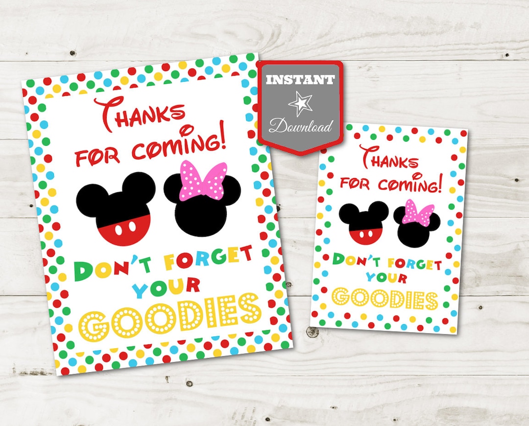 INSTANT DOWNLOAD Printable Clubhouse 5x7 and 8x10 Goodies Sign / Girl ...