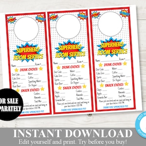 INSTANT DOWNLOAD Editable 8.5x11 Superhero Teacher Appreciation Week ...