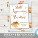 INSTANT DOWNLOAD Editable 8x10 Staff Appreciation Breakfast Sign ...
