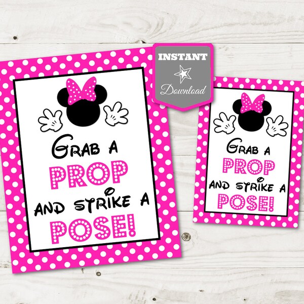 Grab a Prop and Strike a Pose Printable - Etsy