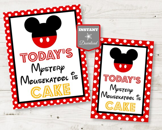INSTANT DOWNLOAD Classic Mouse Printable 5x7 and 8x10 Today's ...