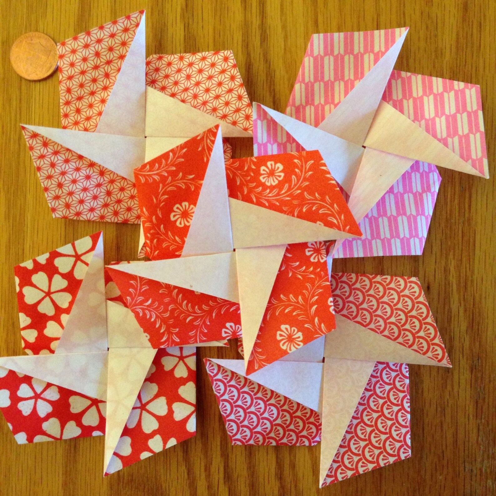 Five Japanese Star Tato: Origami Envelopes or Flat Containers - Etsy