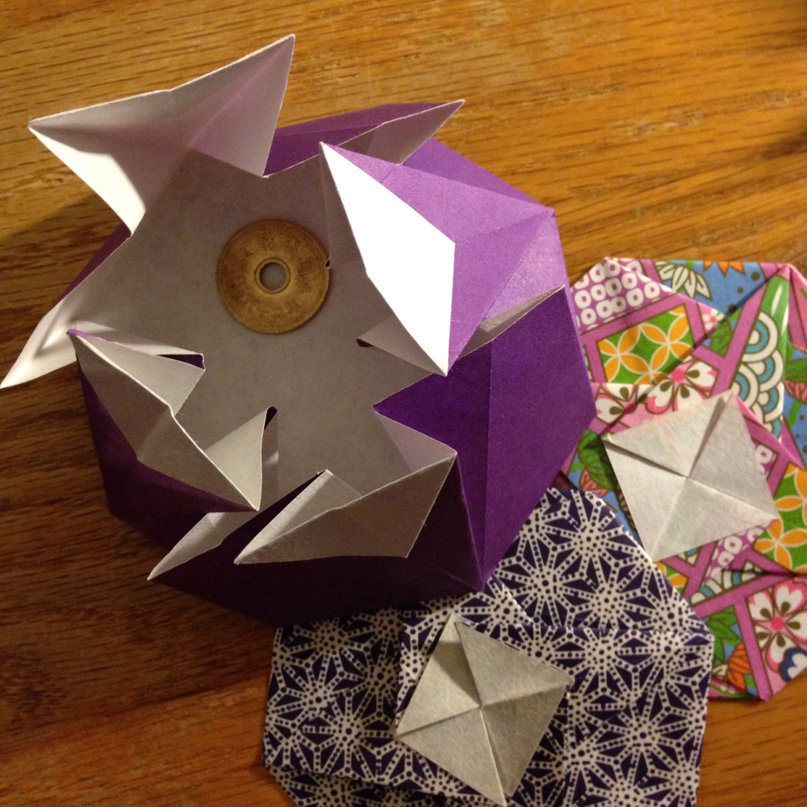 Six Japanese Octagon Tato: Origami Envelopes or Flat Containers - Etsy